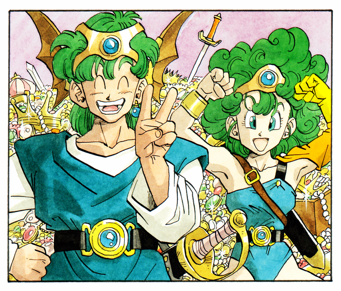 File:DQIV Hero and Heroine.png - Dragon Quest Wiki